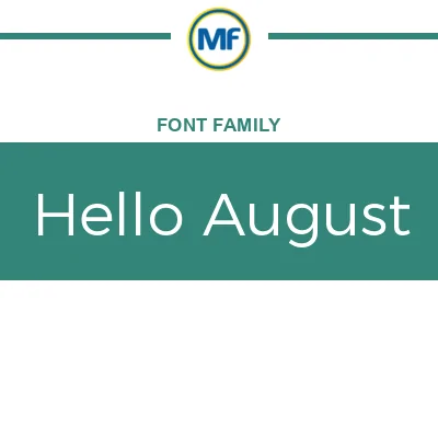 Download Hello August Fonts | MaisFontes