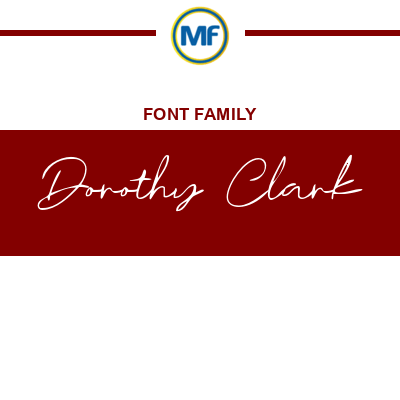 Download Dorothy Clark Fonts | MaisFontes