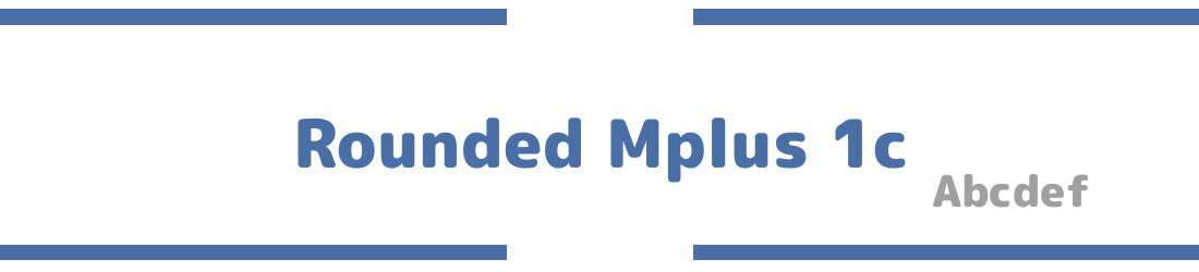 Rounded Mplus 1c: Baixar Fonte Grátis | MaisFontes