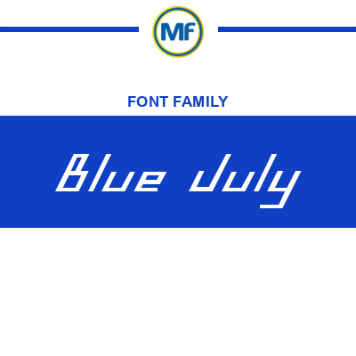 Download Blue July Fonts | MaisFontes