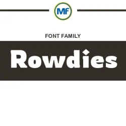 Rowdies Bold: Free Font Download | MaisFontes