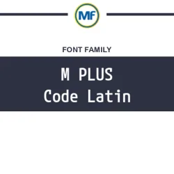 M PLUS Code Latin SemiExpanded Regular: Free Font Download | MaisFontes