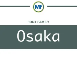 Osaka Font: Free Download | MaisFontes