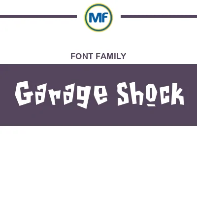 Download Garage Shock Fonts | MaisFontes