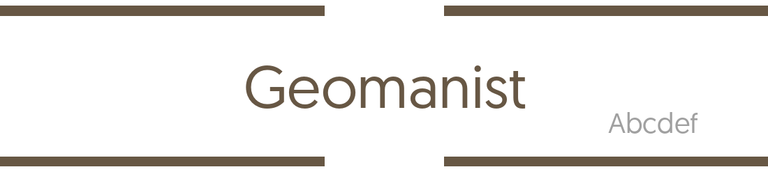 Geomanist: Descargar Fuente Gratis | MaisFontes