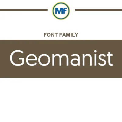 Download Geomanist Fonts | MaisFontes