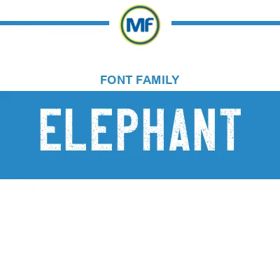 Elephant Normal Font Family: Download Free | MaisFontes