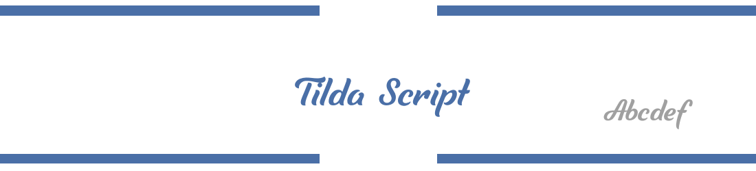Tilda Script Bold Font: Free Download | MaisFontes