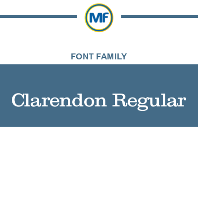 Clarendon Regular Font Family: Download Free | MaisFontes