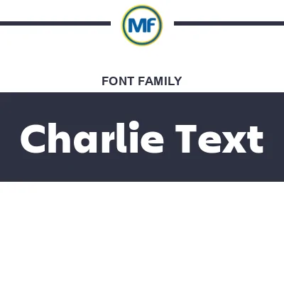 Charlie Text Font Family: Free Download | MaisFontes