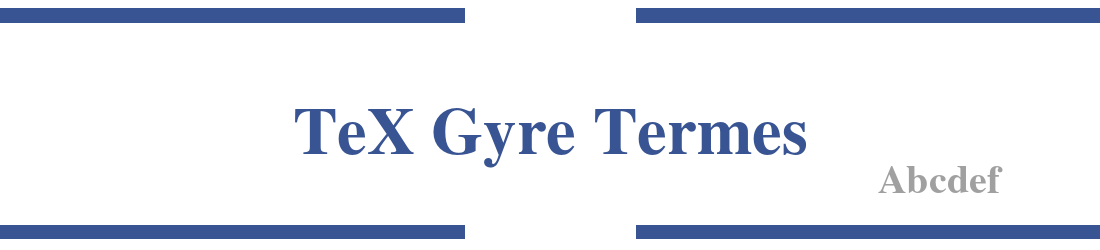 TeX Gyre Termes：免费字体下载 | MaisFontes