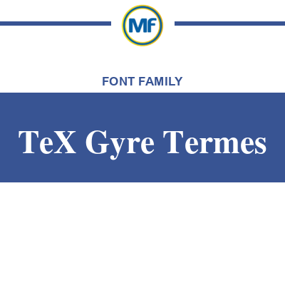 Download TeX Gyre Termes Fonts | MaisFontes