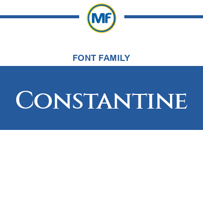 Download Constantine Fonts | MaisFontes
