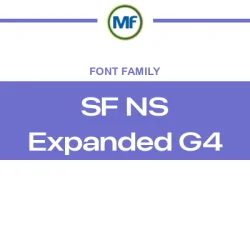 SF NS Expanded Bold G4 Font: Free Download | MaisFontes