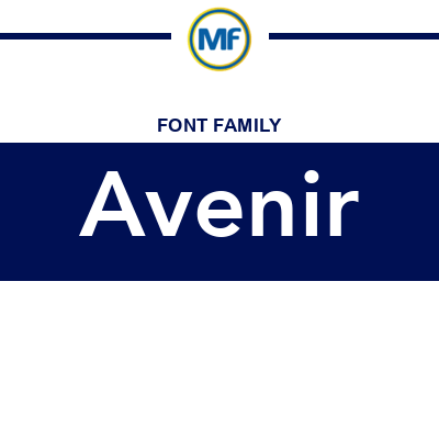 Download Avenir Fonts | MaisFontes