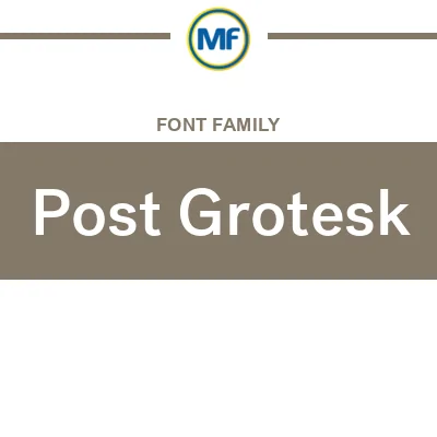 Download Post Grotesk Fonts | MaisFontes