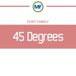 45Degrees: Download Free Font | MaisFontes