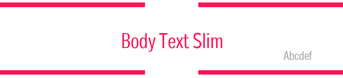 Body Text Slim Bold Font: Free Download | MaisFontes