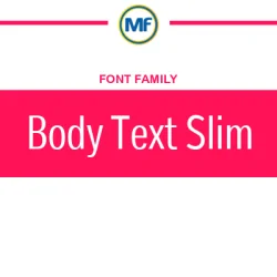 Body Text Slim Regular Font: Free Download | MaisFontes