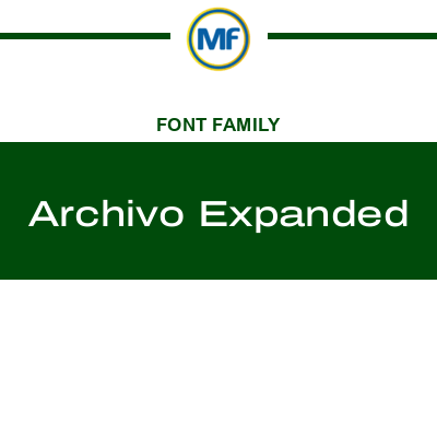 Download Archivo Expanded Fonts (Google Fonts) | MaisFontes