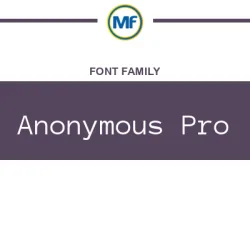 Anonymous Pro Regular: Free Font Download | MaisFontes