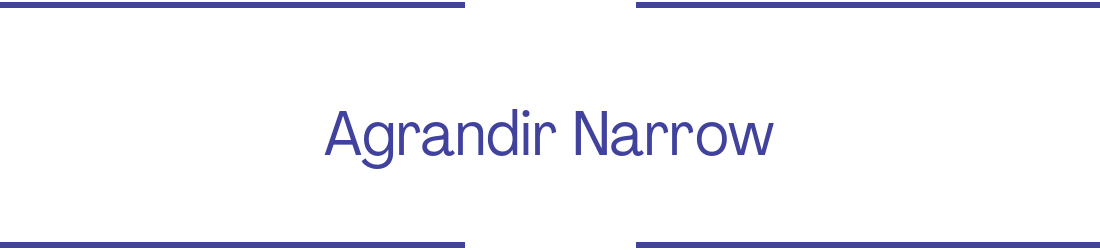 Agrandir Narrow Font Family: Free Download | MaisFontes