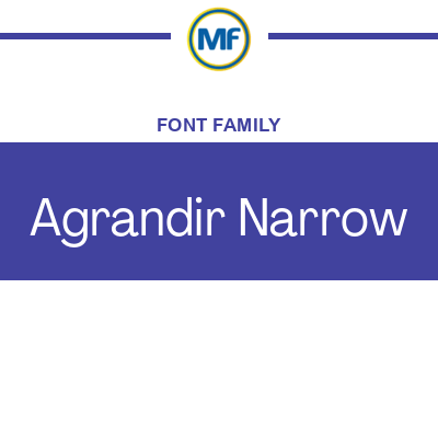 Agrandir Narrow Font Family: Free Download | MaisFontes