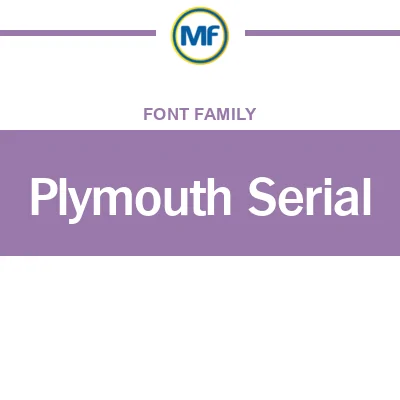 Download Plymouth Serial Fonts | MaisFontes