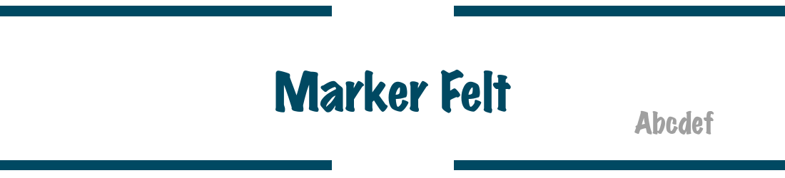 Marker Felt Wide: Download Free Font | MaisFontes