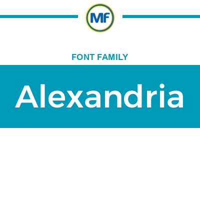 Alexandria Font Family: Free Download (Google Fonts) | MaisFontes