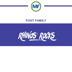 Rhinos rocks Font: Free Download | MaisFontes