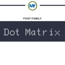 Dot Matrix Bold: Free Font Download | MaisFontes