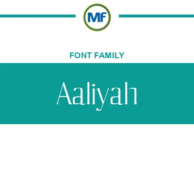 Aaliyah Font Family: Free Download | MaisFontes