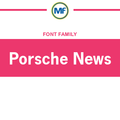 Porsche News Font Family: Download Free | MaisFontes