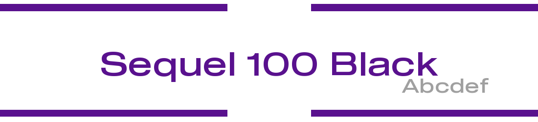 Sequel 100 Black 75 Font: Free Download | MaisFontes