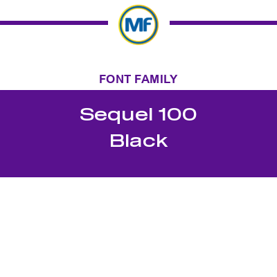 Download Sequel 100 Black Fonts | MaisFontes