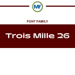 Trois Mille 26 Bold: Free Font Download | MaisFontes