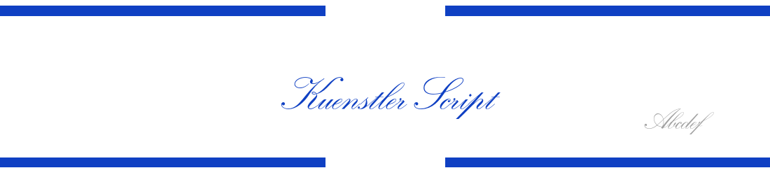 Kuenstler Script Bold Font: Free Download | MaisFontes