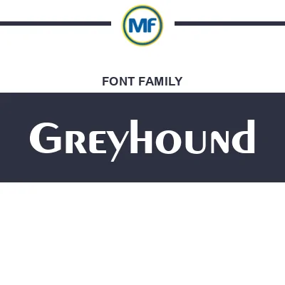 Greyhound Font Family: Free Download | MaisFontes