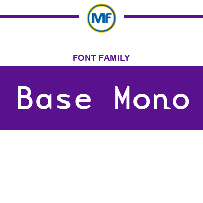 Base Mono Font Family: Free Download | MaisFontes