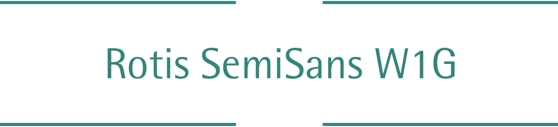 Rotis SemiSans W1G ExtraBold: Free Font Download | MaisFontes