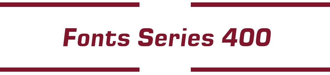 Download Fonts Series 400 Fonts | MaisFontes
