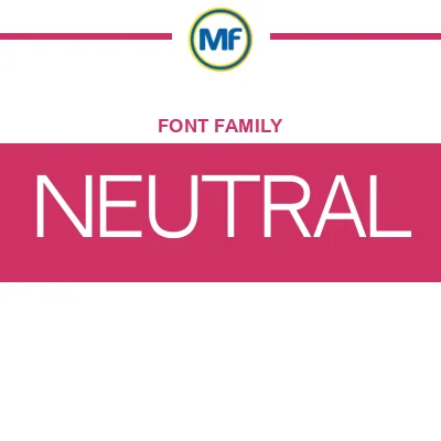 Download Neutral Fonts | MaisFontes
