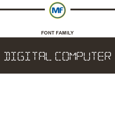 Digital Computer Font Family: Download Free | MaisFontes