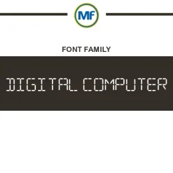 Digital Computer Bold: Free Font Download | MaisFontes