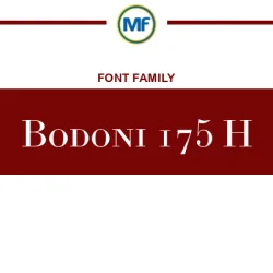 Bodoni 175 H Regular: Free Font Download | MaisFontes
