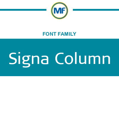 Download Signa Column Fonts | MaisFontes