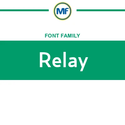 Download Relay Fonts | MaisFontes