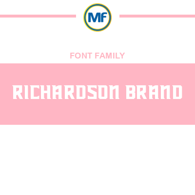 Richardson Brand Font Family: Free Download | MaisFontes