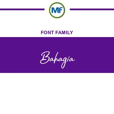 Download Bahagia Fonts | MaisFontes